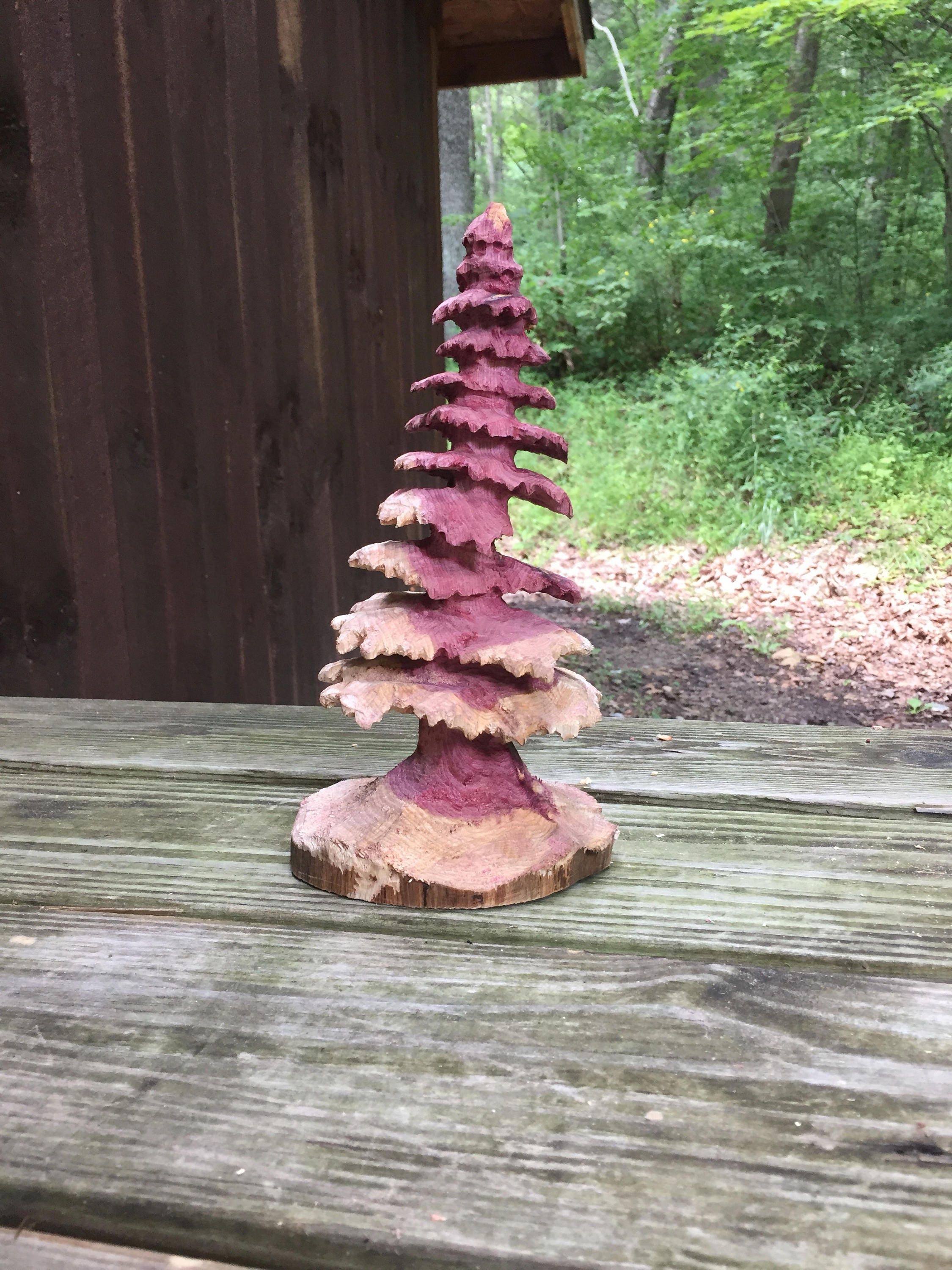 Tree Wood Carving, Chainsaw Carving, Cedar, Hand Carved Wood Art ...