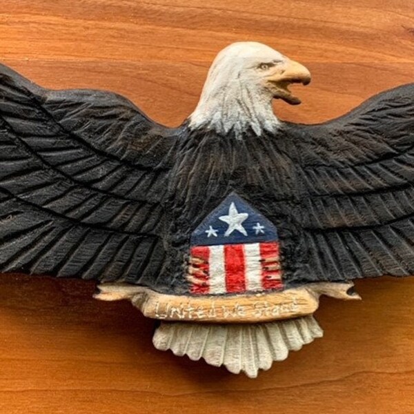 Eagle Wood Carving - Etsy