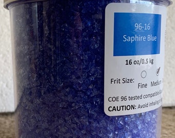 Silver Blue Frit COE 96 - Etsy