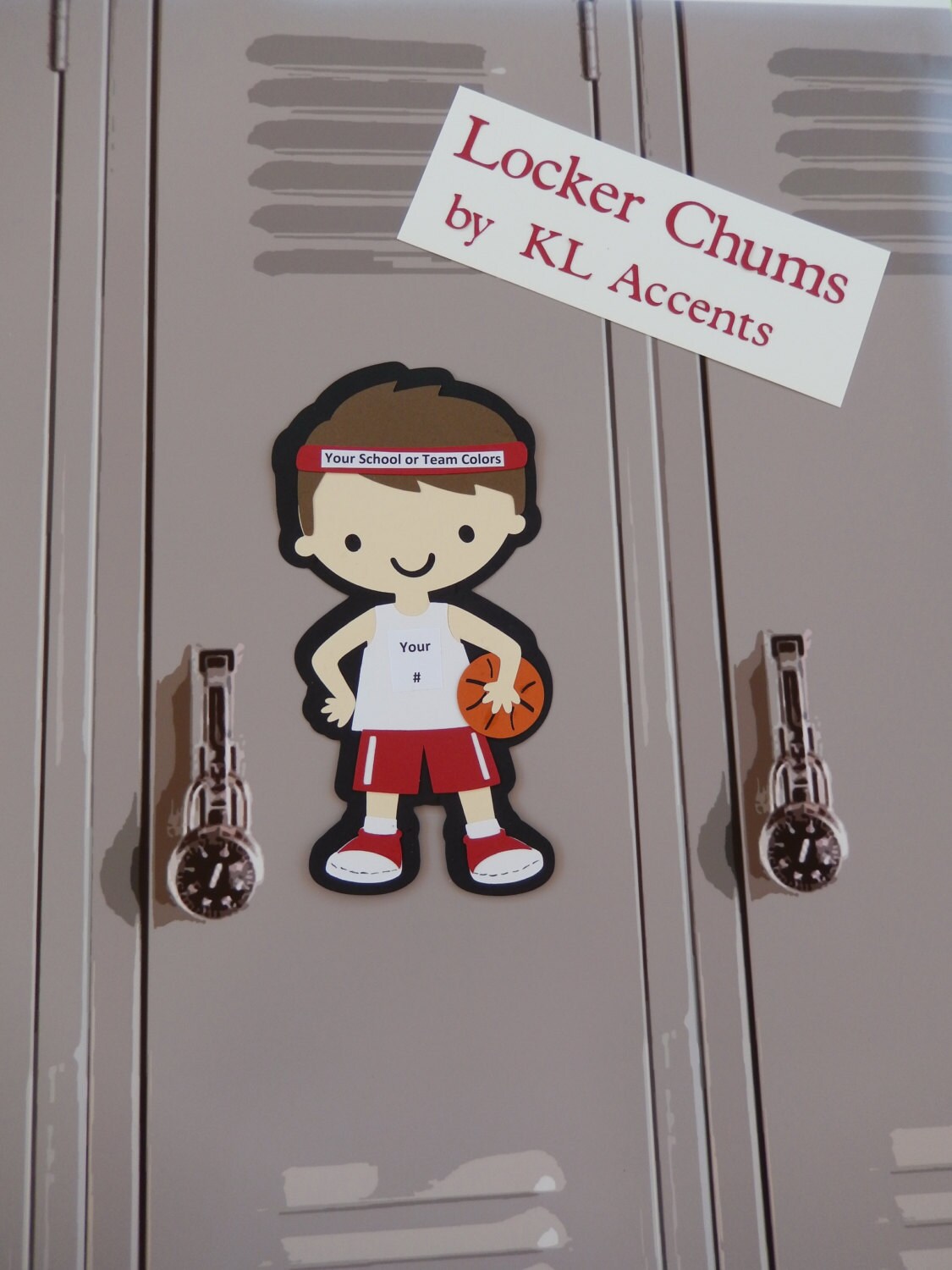 Basketball Locker Decorations. Personalize Your Own Locker | Etsy