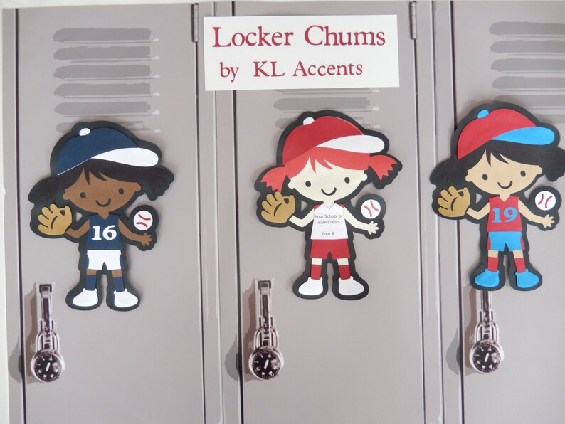 Baseball Locker Decoration Personalize Your Own Locker Chum - Etsy