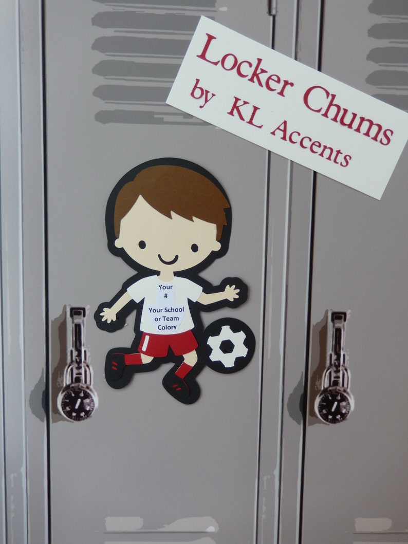 Soccer Locker Decorations. Personalize Your Own Locker Chum | Etsy