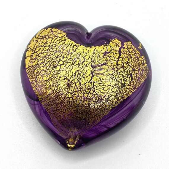 Golden Heart Paperweight Home & Living Paperweights etna.com.pe