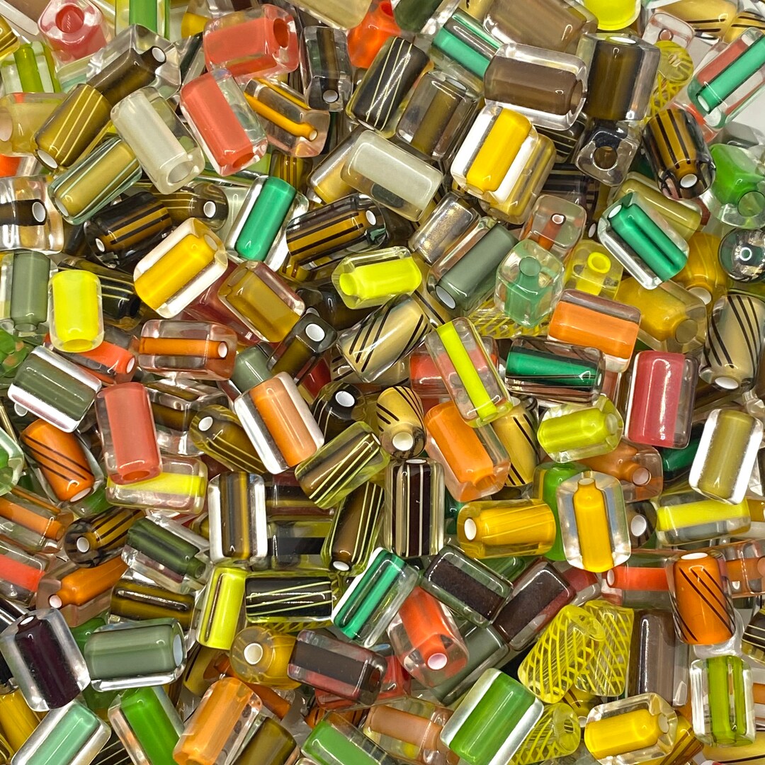 Hand Blown Furnace Glass Beads: Citrus Fruit Mix, Medium Size (1 Oz) - Etsy