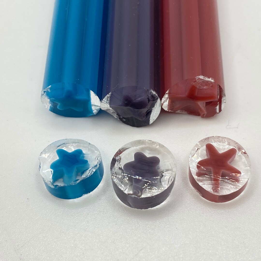1.5 Oz 96 COE Murrini, Murrine, Millefiori for Fusing, Glassblowing or ...
