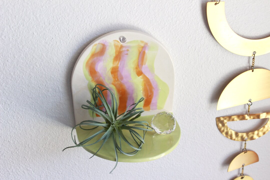 Arch Shelf, Small Decorative Shelf, Ceramic Shelf Decor, Mini Shelf for ...