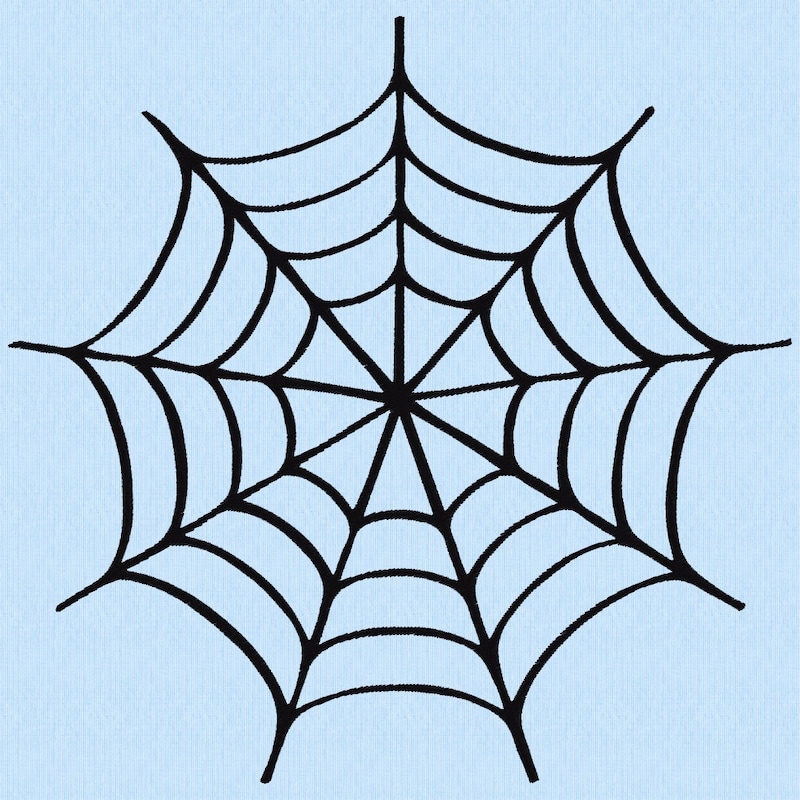 Spider Web Embroidery Design - Etsy