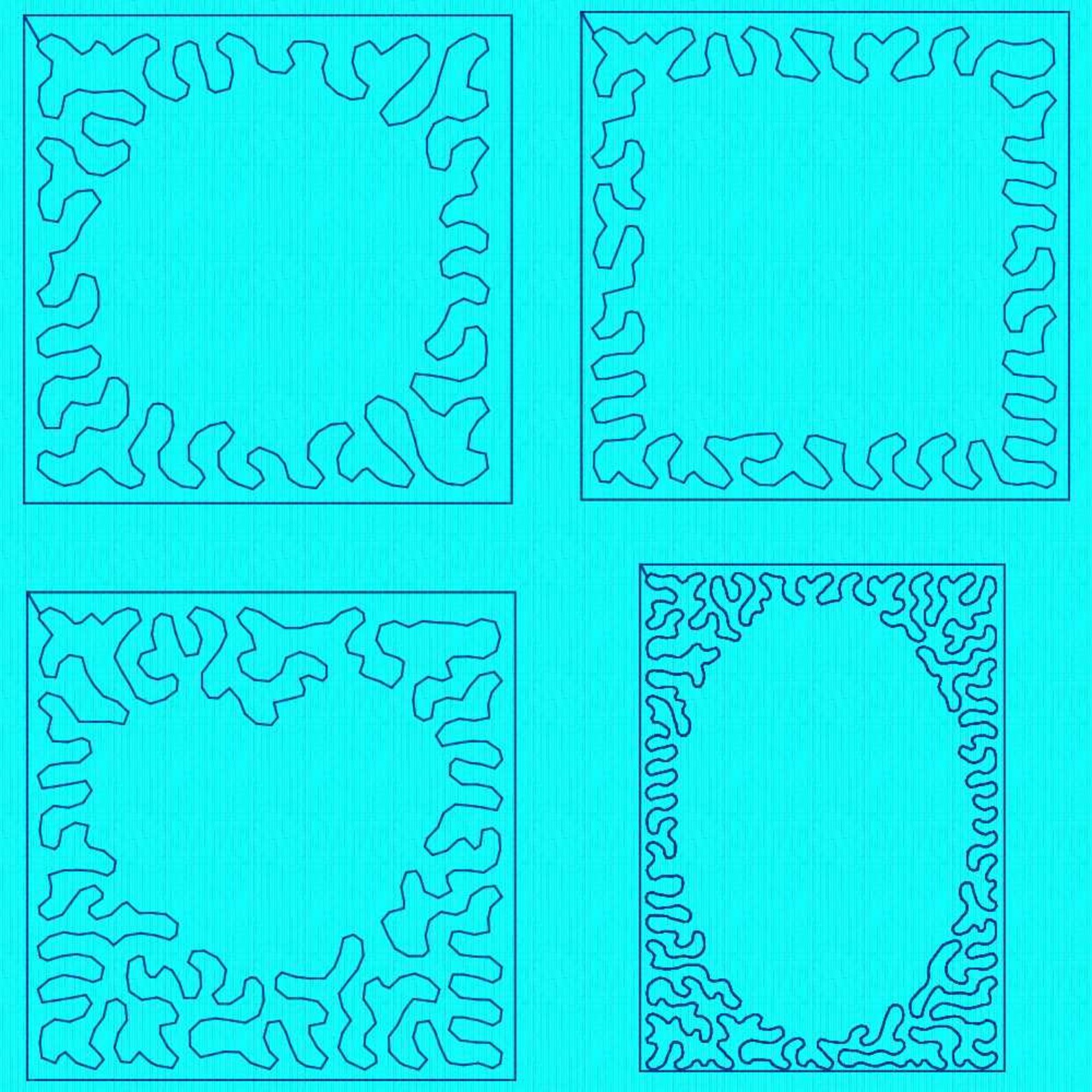 Combination Pack 1 Stippling Machine Embroidery Designs 4, 5, 6, 7, 8 ...