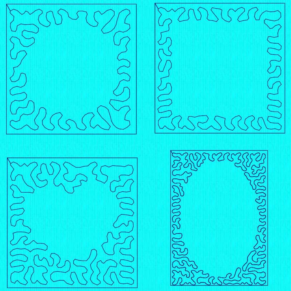 Combination Pack 1 Stippling Machine Embroidery Designs 4", 5", 6", 7 ...