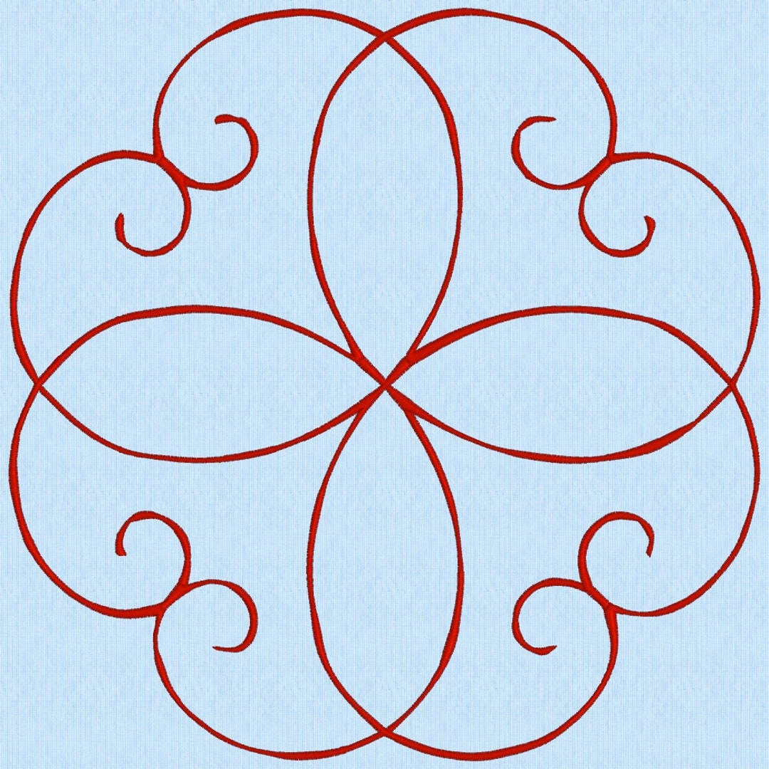 Quilt Swirl 6 Machine Embroidery Designs in 8 Sizes and 12 Formats ...