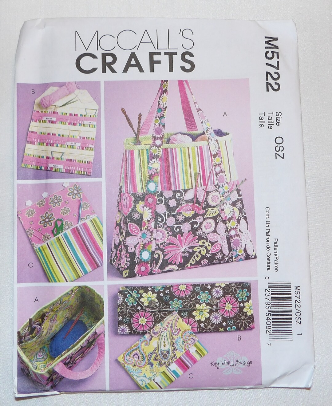 Mccall's Crafts Kay Whitt Design Knitting or Everyday Accessories M5722 ...