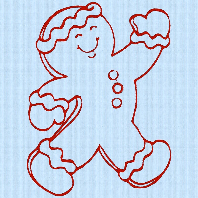 Christmas Redwork - Etsy