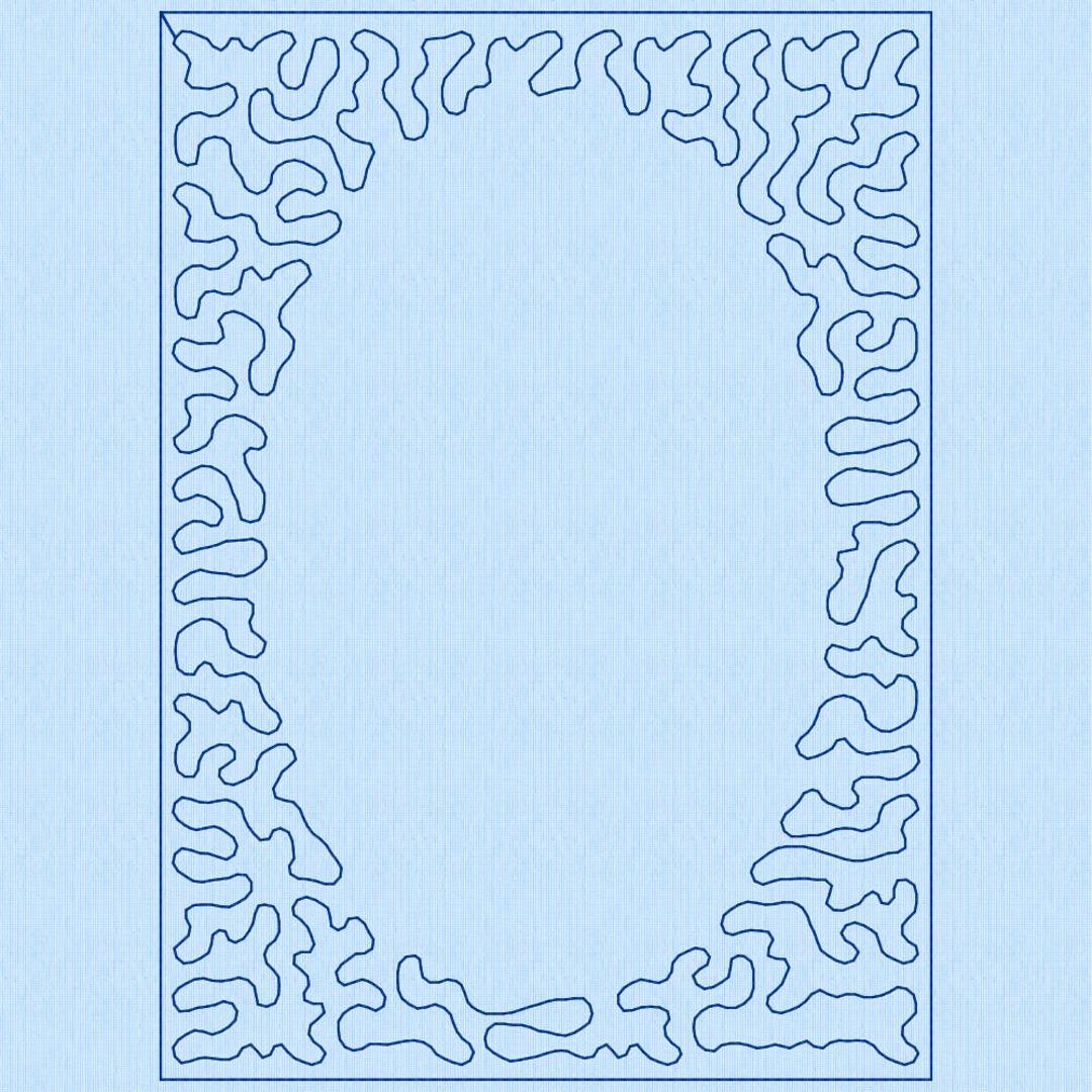 Quilt Block Set 32 Oval Stippling Border Frame for 5x7" Hoop Embroidery ...