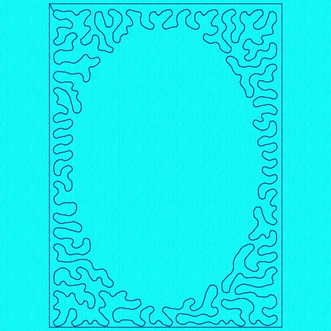 Quilt Block Set 32 Oval Stippling Border Frame for 5x7 Hoop Embroidery ...