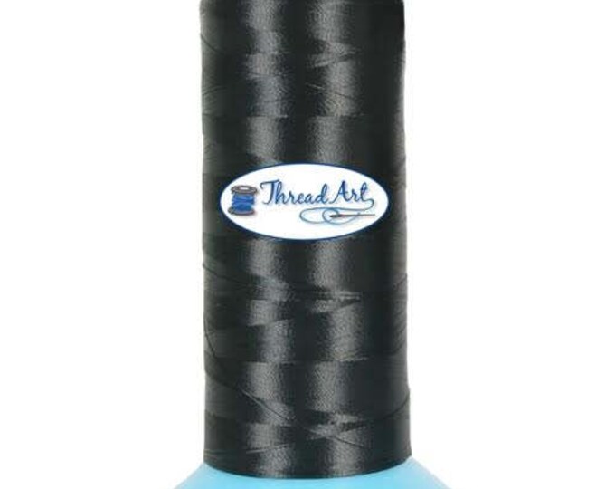Threadart Black Bobbin Thread 60 Weight Polyester Filament 5000 Meters ...