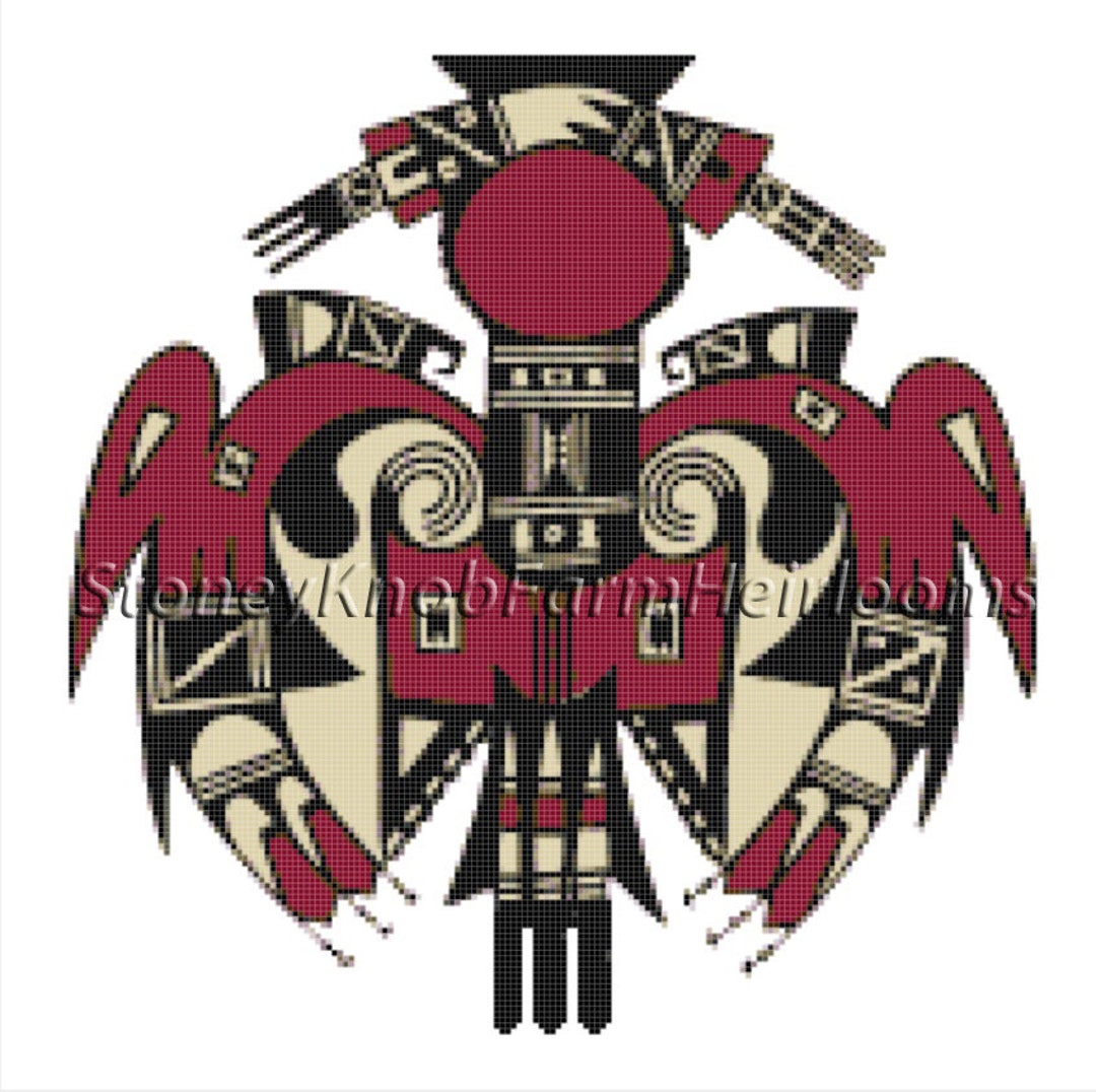 Native American Pueblo Design ~ DIY Cross Stitch Pattern in Color and ...
