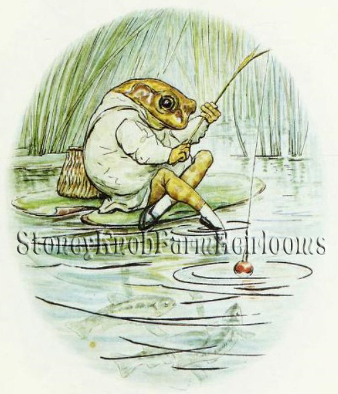 Tale of Mr. Jeremy Fisher 1 ~ Beatrix Potter ~ Frogs ~ DIY 2 Cross ...