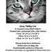 Gray Tabby Cat ~ DIY Cross Pattern Blackwhite Symbols ~ Download - Etsy