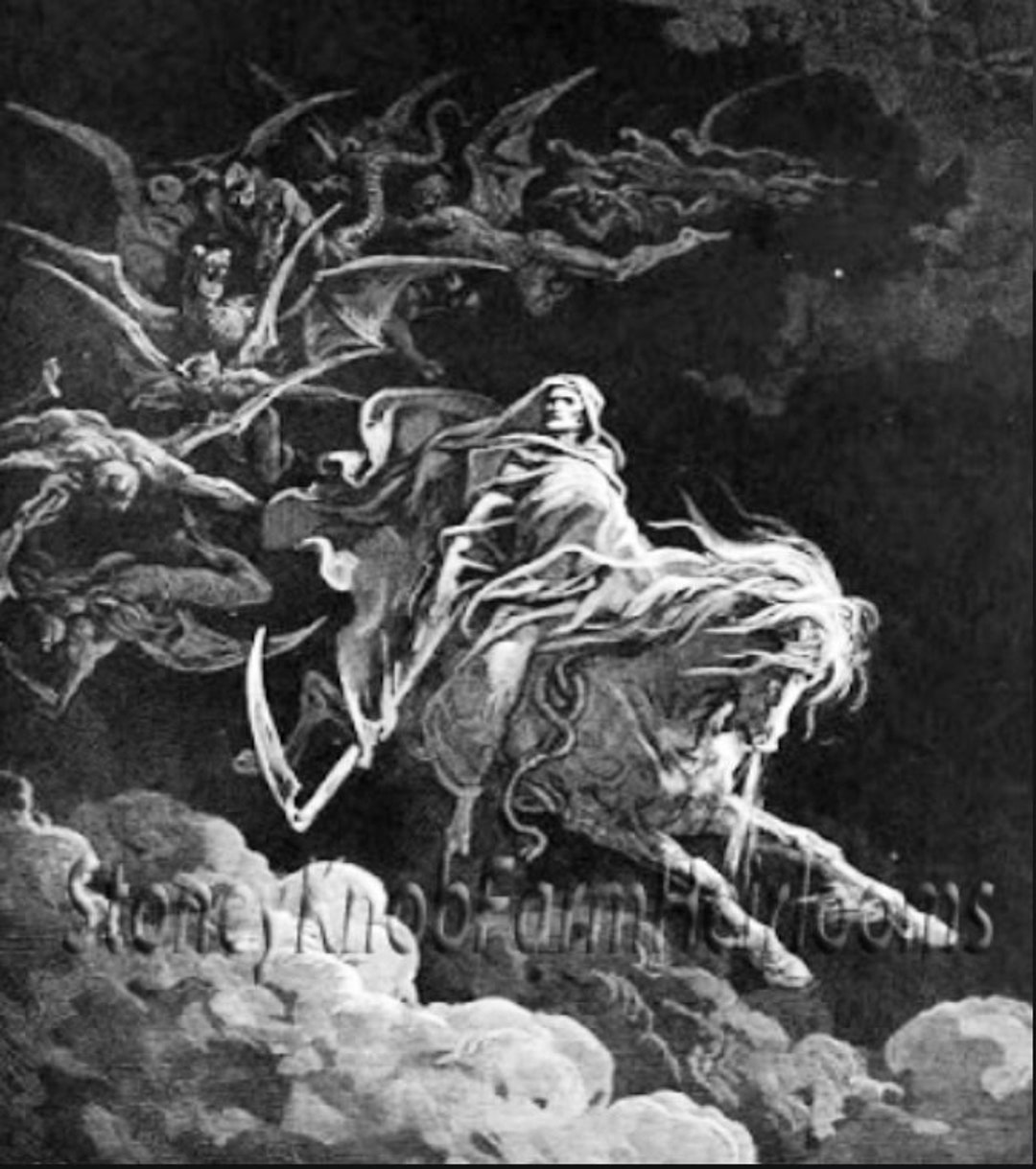 Death on a Pale Horse ~ Religious, Revelations ~ DIY Cross Stitch ...