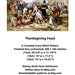 Thanksgiving Feast ~ DIY 2 Cross Stitch Patterns ~ Color and Black ...