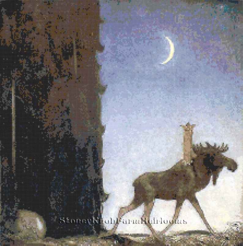 Princess Tuvstarr Leap the Elk Swedish Fairy Tales John Bauer ~ DIY ...