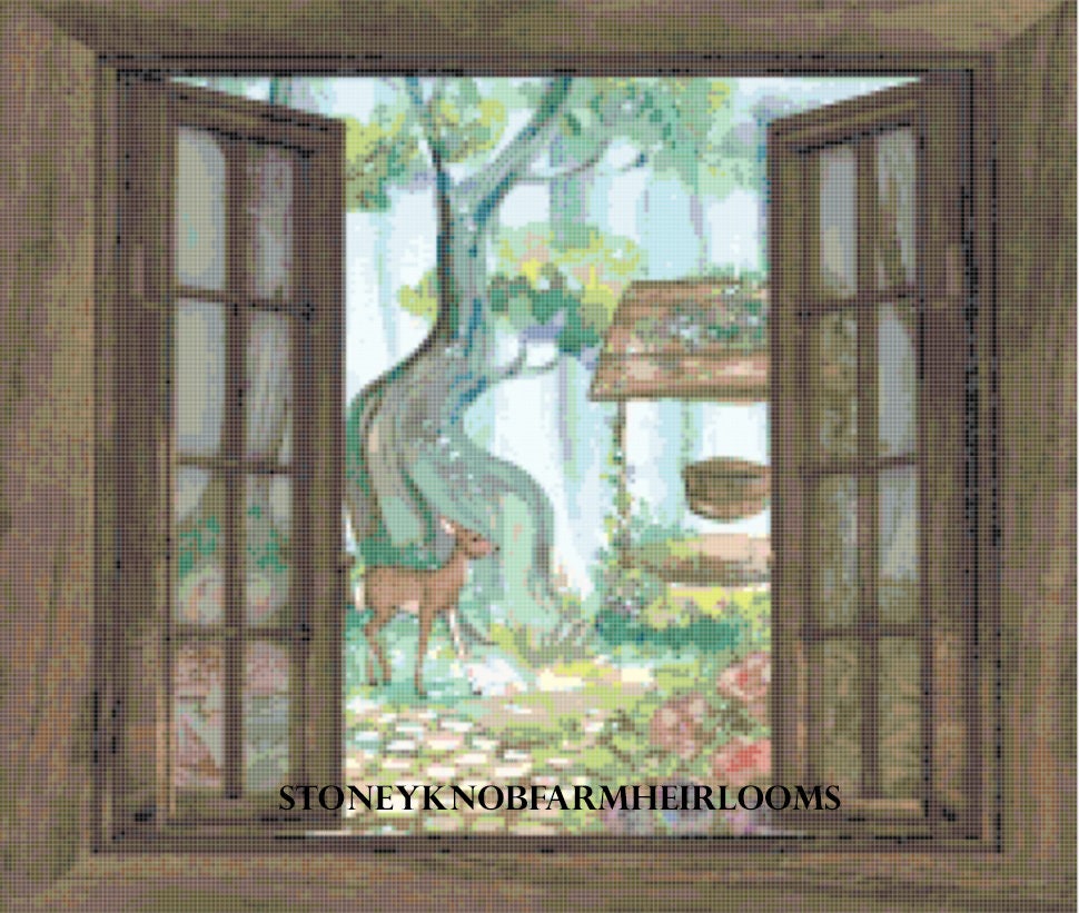 Enchanted Forest Fairy Tales, Fantasy DIY 2 Cross Stitch Patterns One ...