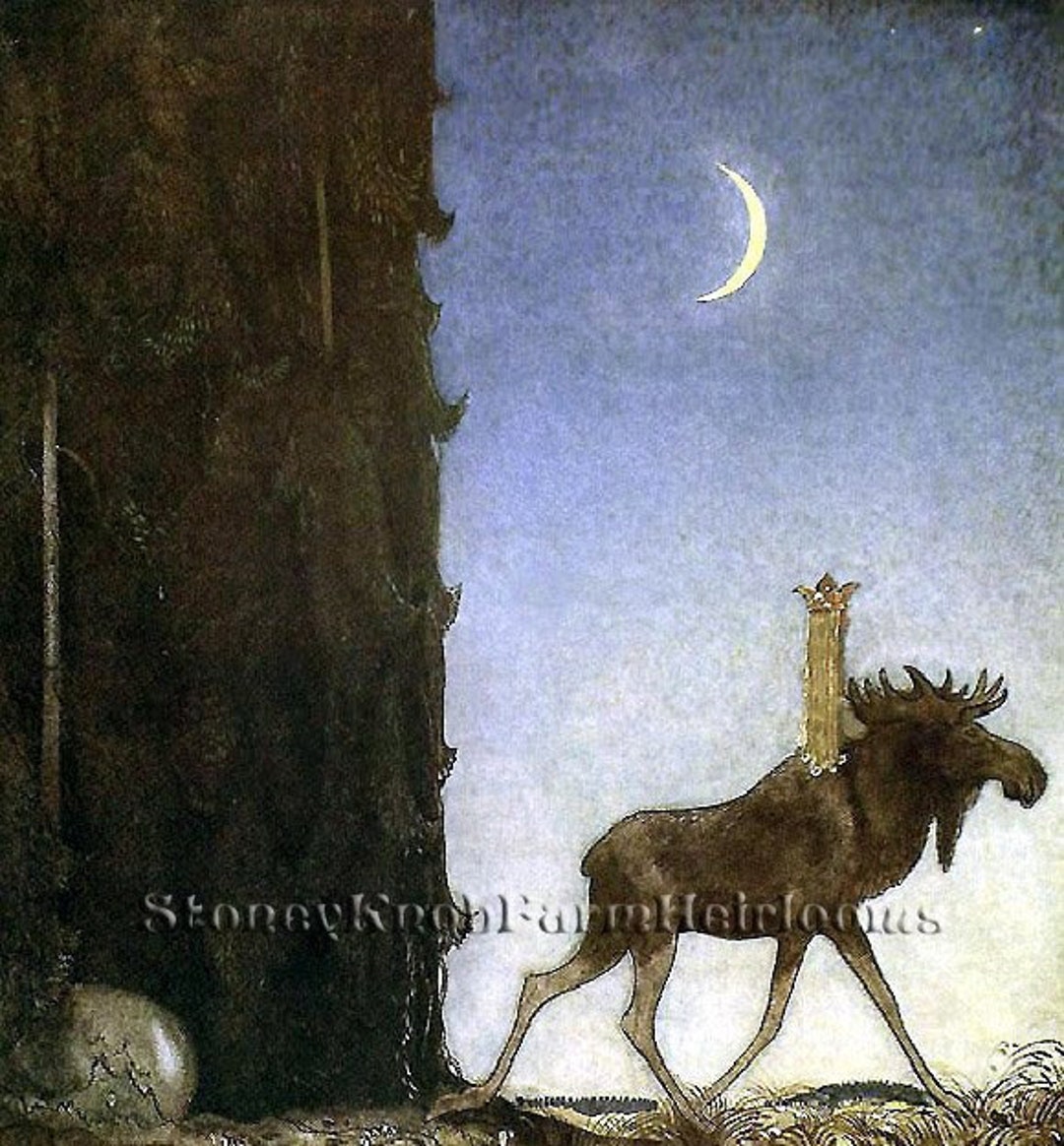 Princess Tuvstarr Leap the Elk Swedish Fairy Tales John Bauer ~ DIY ...