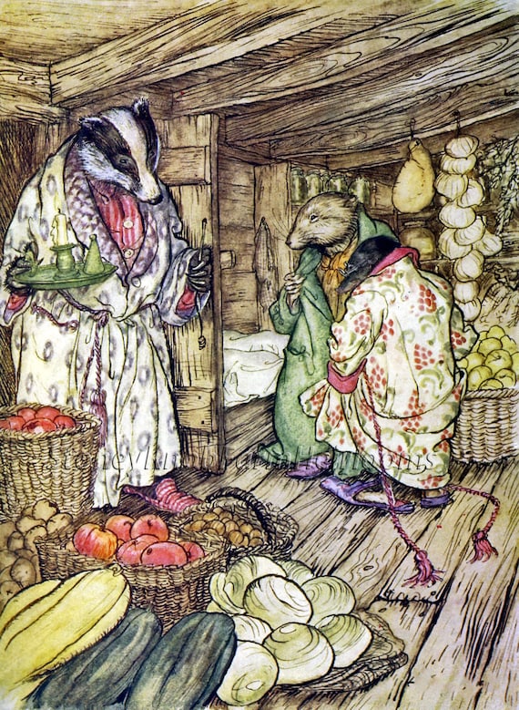 The Wind in the Willows 7 Arthur Rackham Fairy Tales DIY - Etsy Israel