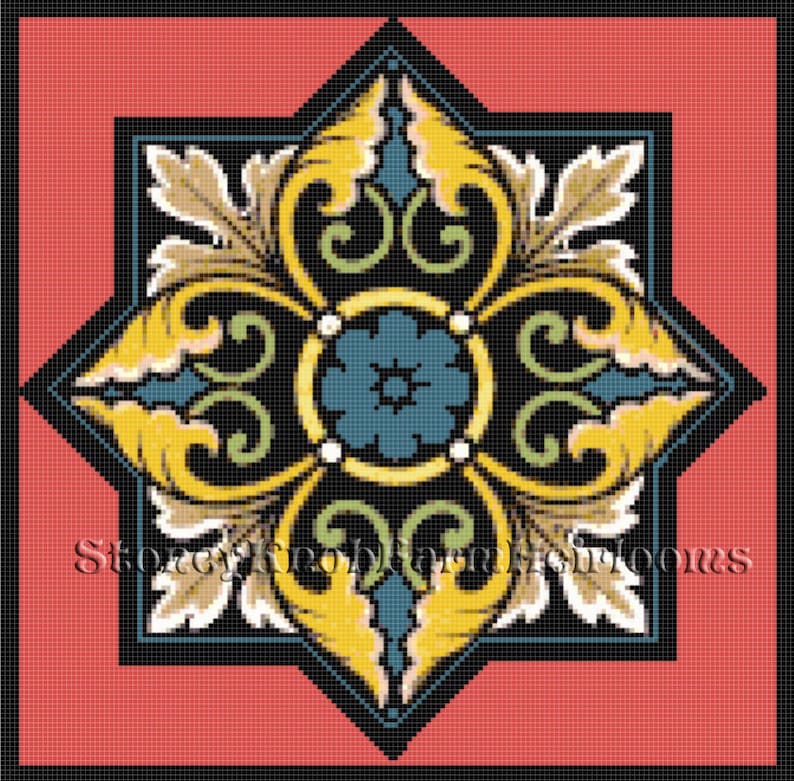 Medieval Design 3 ~ Middle Ages Art Pattern ~DIY 2 Cross Stitch ...