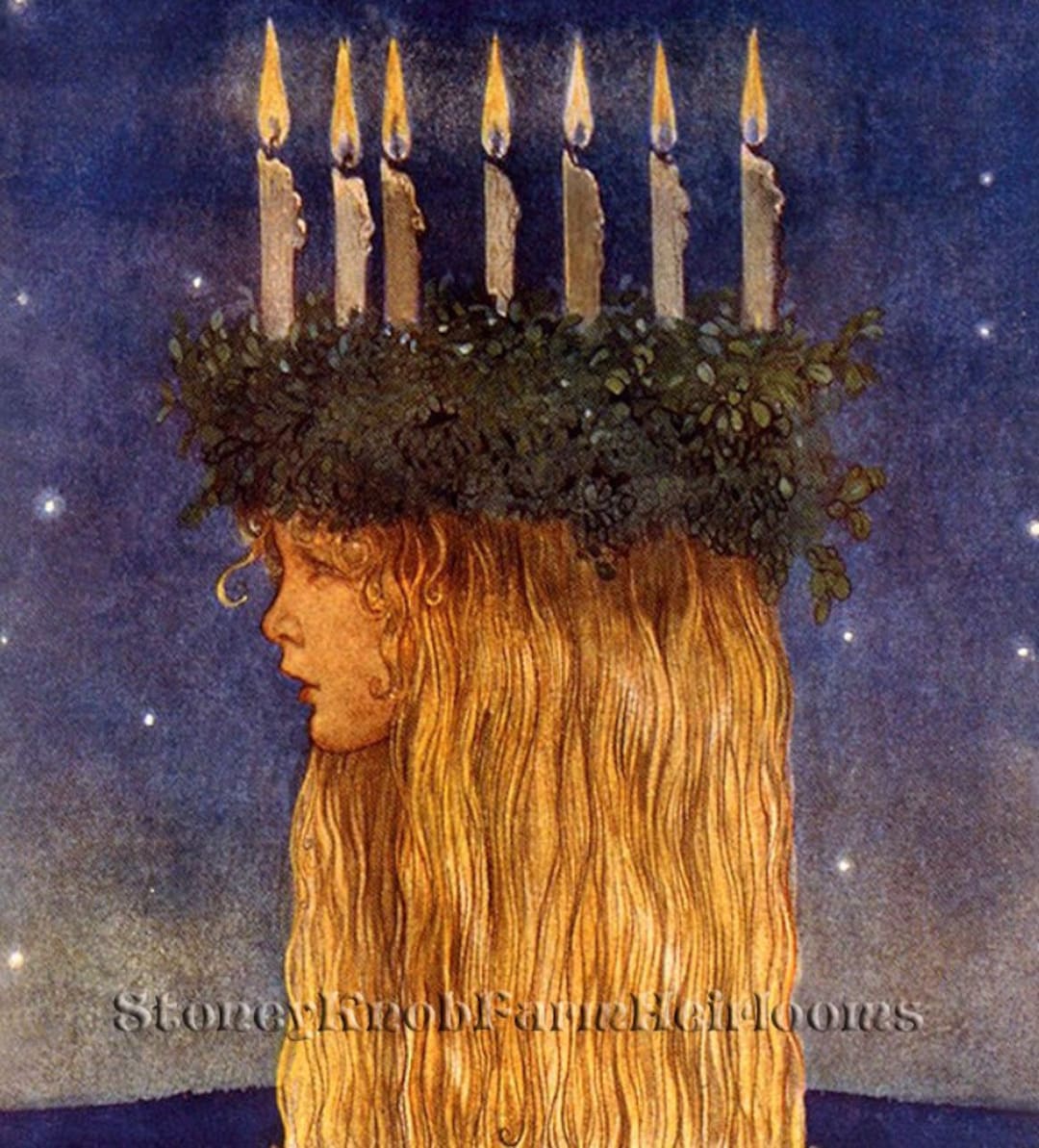 Lucia ~ Fairy Tales, John Bauer ~ Cross Stitch Pattern in Color and ...