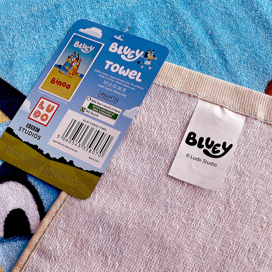 Bluey Bingo Beach Towel Kids Swimming Bath Towel Gift for Boys - Etsy ...