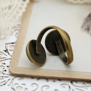 Thumb Ring Double Map Bronze Ring With Map Locations Custom Towns ...