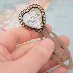 Map Bookmark With Custom Map Personalized Friendship Gifts Custom Map ...