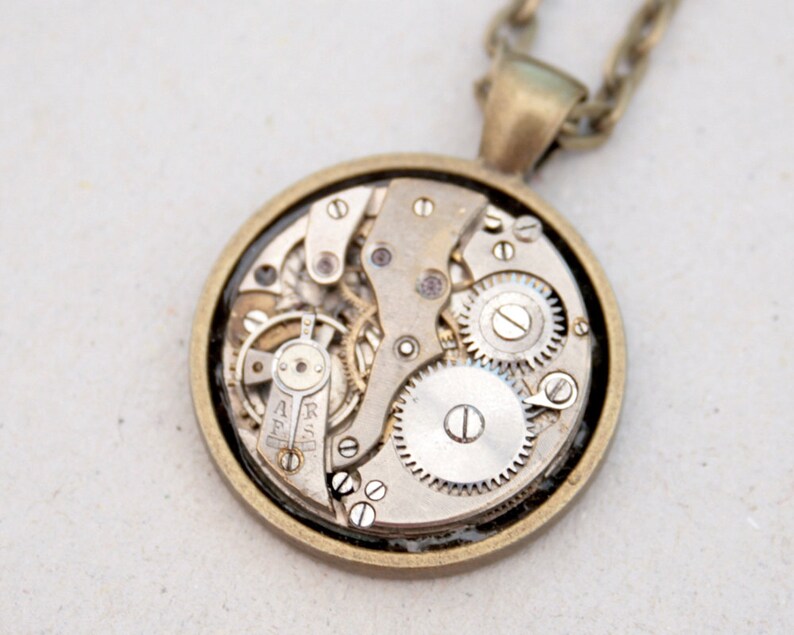 Watch Mechanism Necklace, Statement Steampunk Jewellery - Etsy