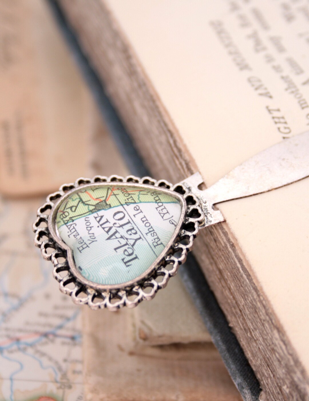 Map Bookmark With Custom Map Personalized Friendship Gifts Custom Map ...