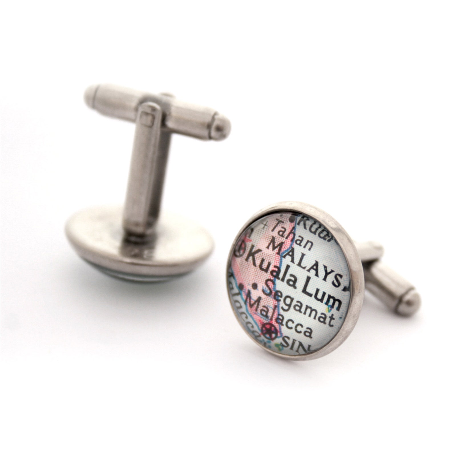 Custom Cufflinks Vintage Map Personalized Cuff Links Old Map - Etsy UK