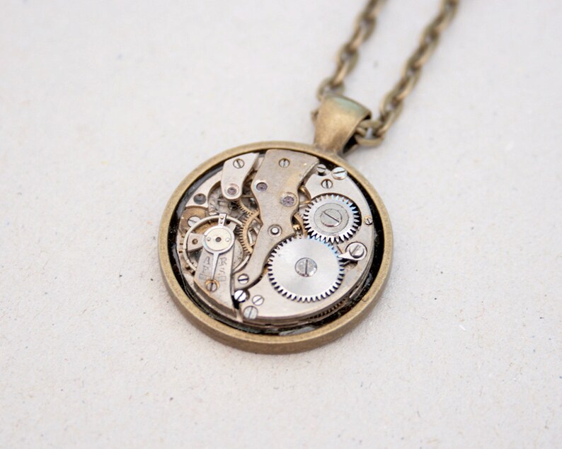 Watch Mechanism Necklace, Statement Steampunk Jewellery - Etsy