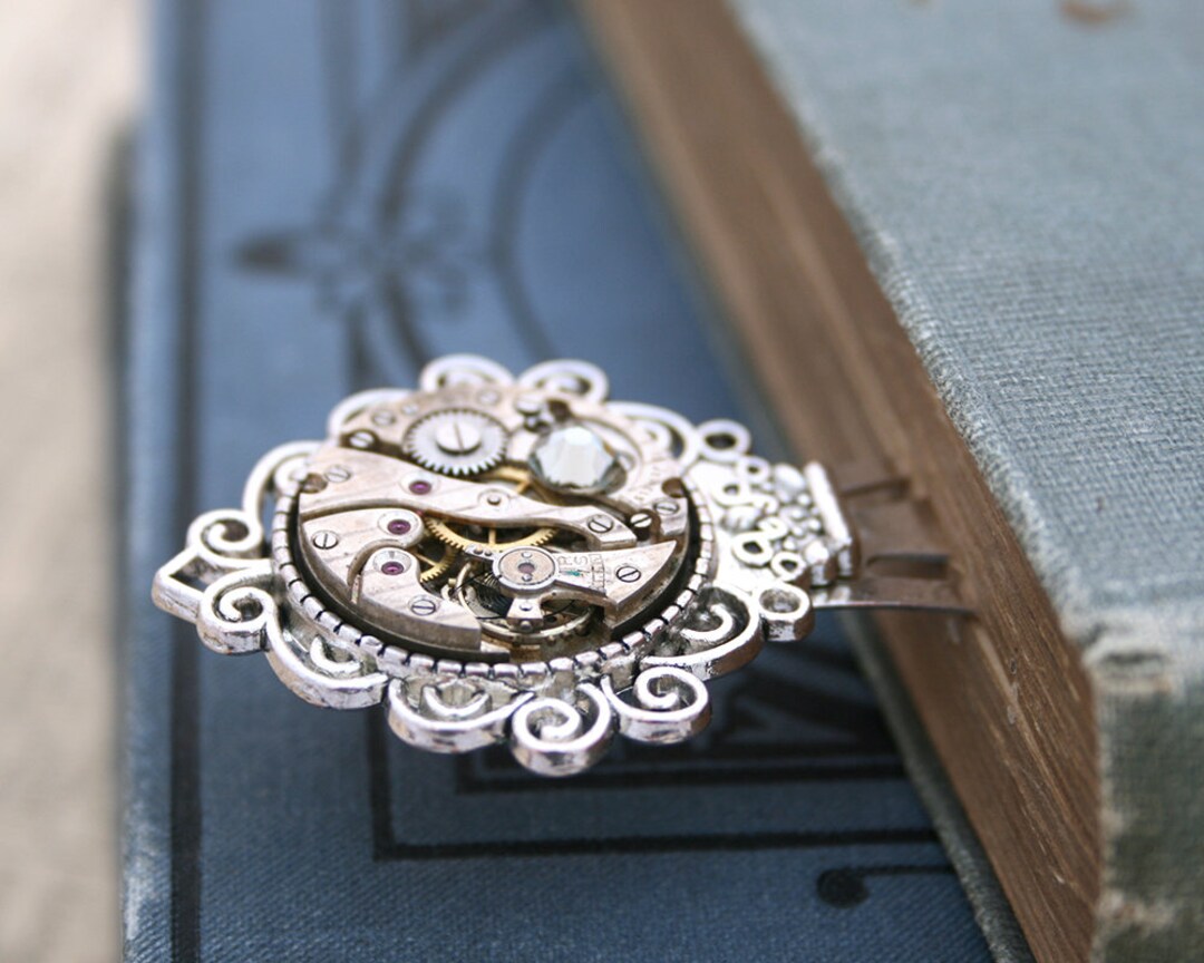 Metal Bookmark With Watch Mechanism - Etsy