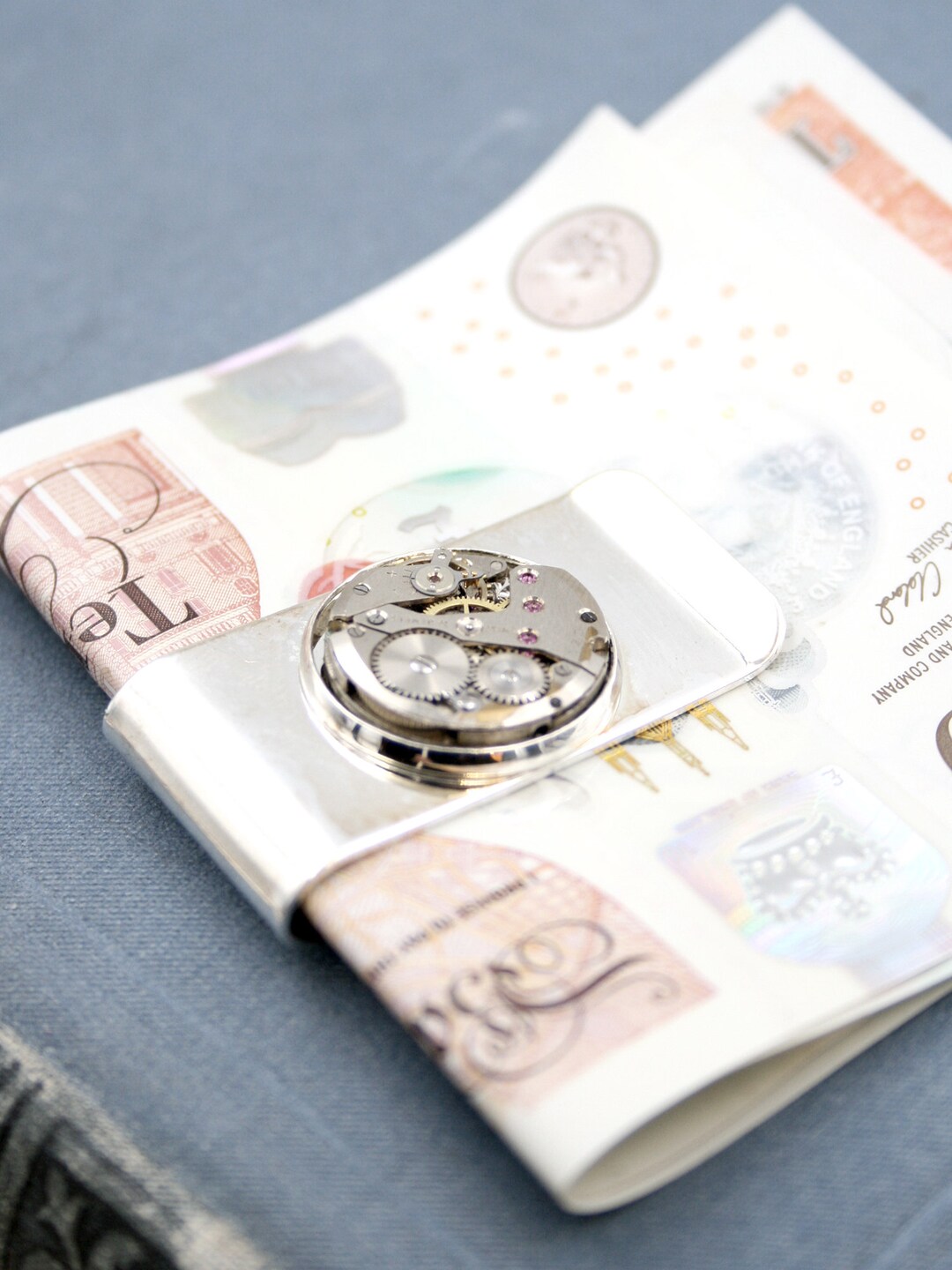 Steampunk Watch Movement Money Clip: Unique Husband Gift - Etsy
