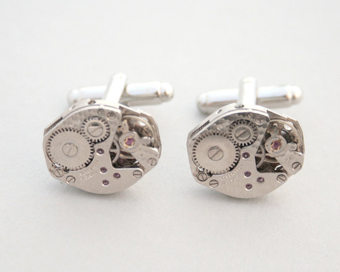 Steampunk Cufflink Watch Movement Steam Punk Mechanical Watch | Etsy