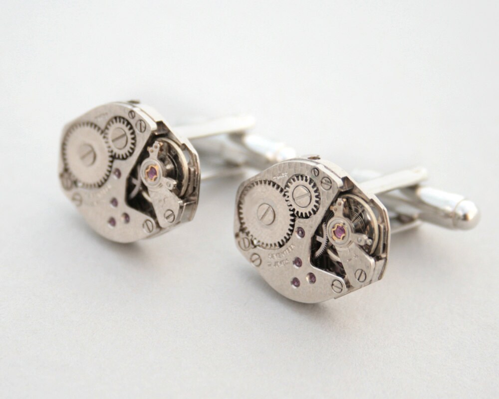 Steampunk Cufflink Watch Movement Steam Punk Mechanical Watch | Etsy