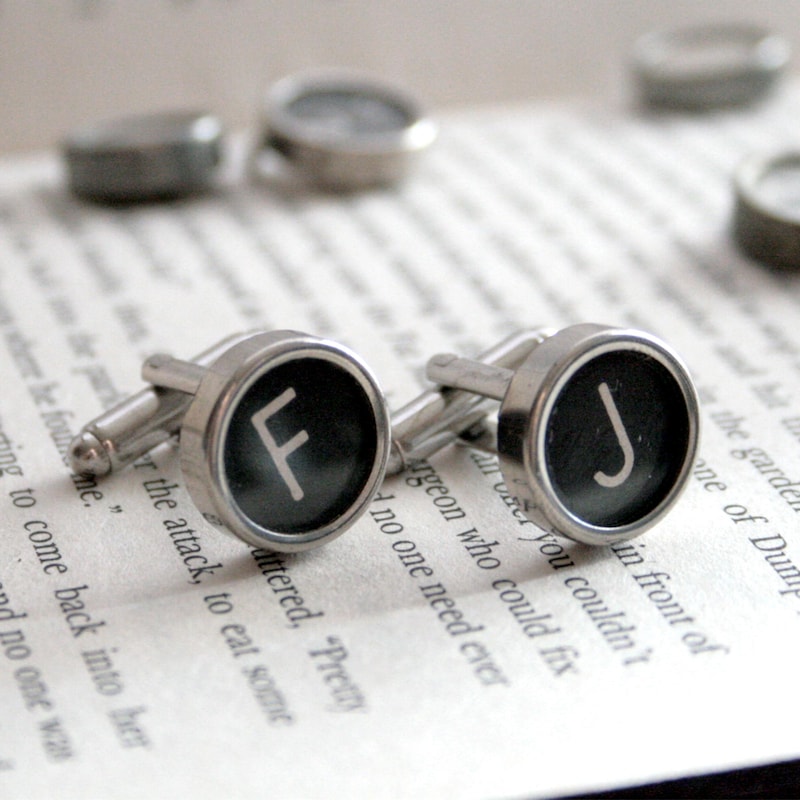 Initial Cufflinks - Etsy