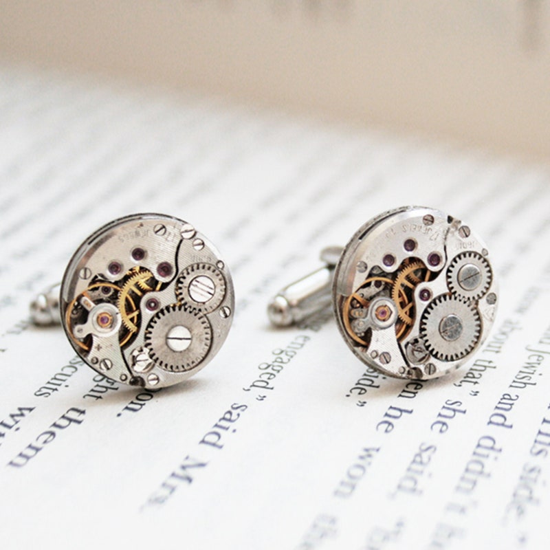 Clock Cufflinks - Etsy