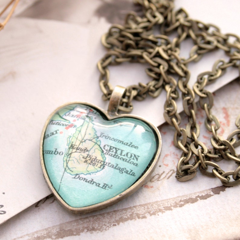 Custom Map Heart Necklace: Personalized Silver Jewelry Gift - Etsy