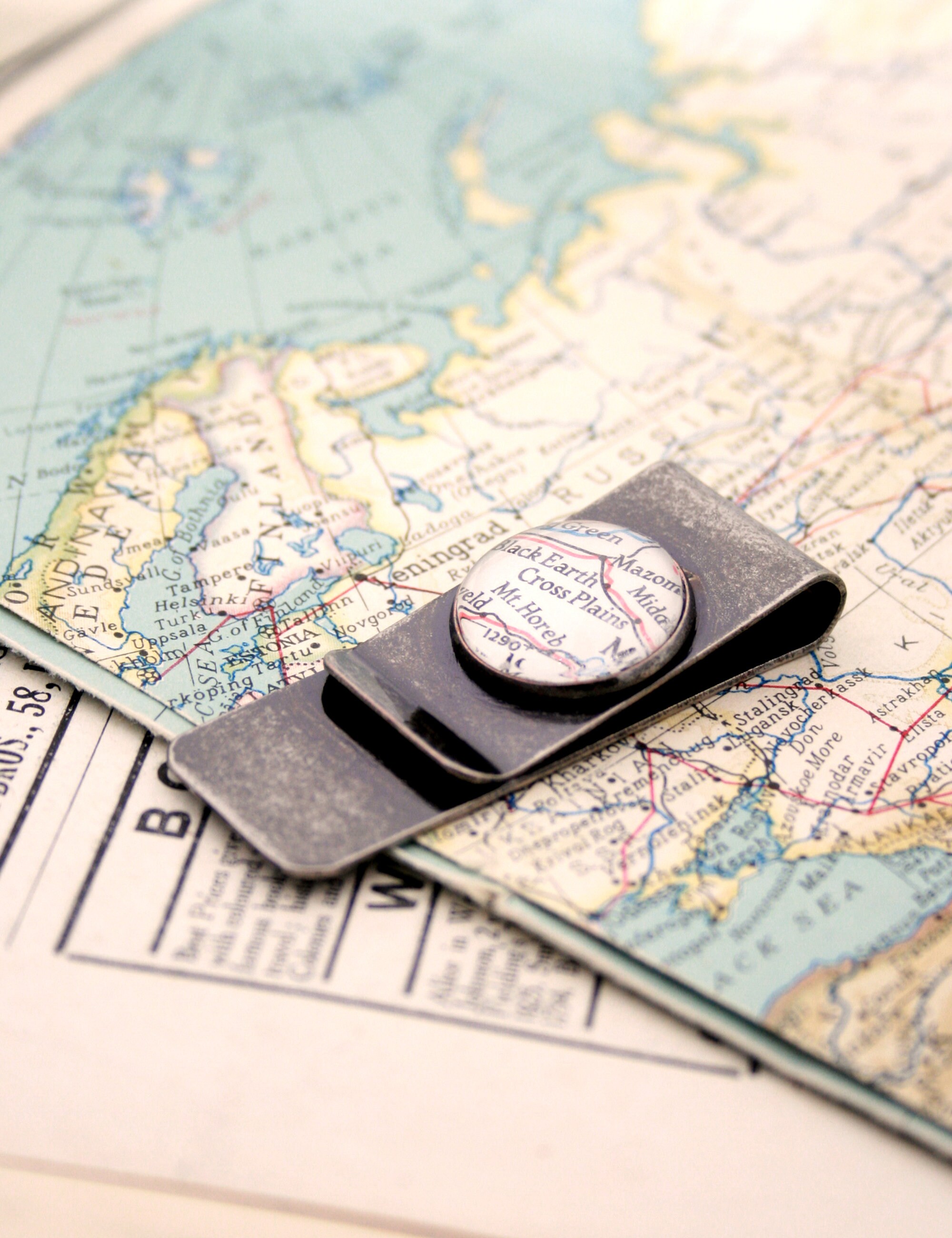 Custom Map Money Clip Silver Money Clip Fathers Day Gifts for - Etsy UK