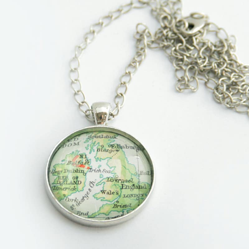 Map Necklace - Etsy