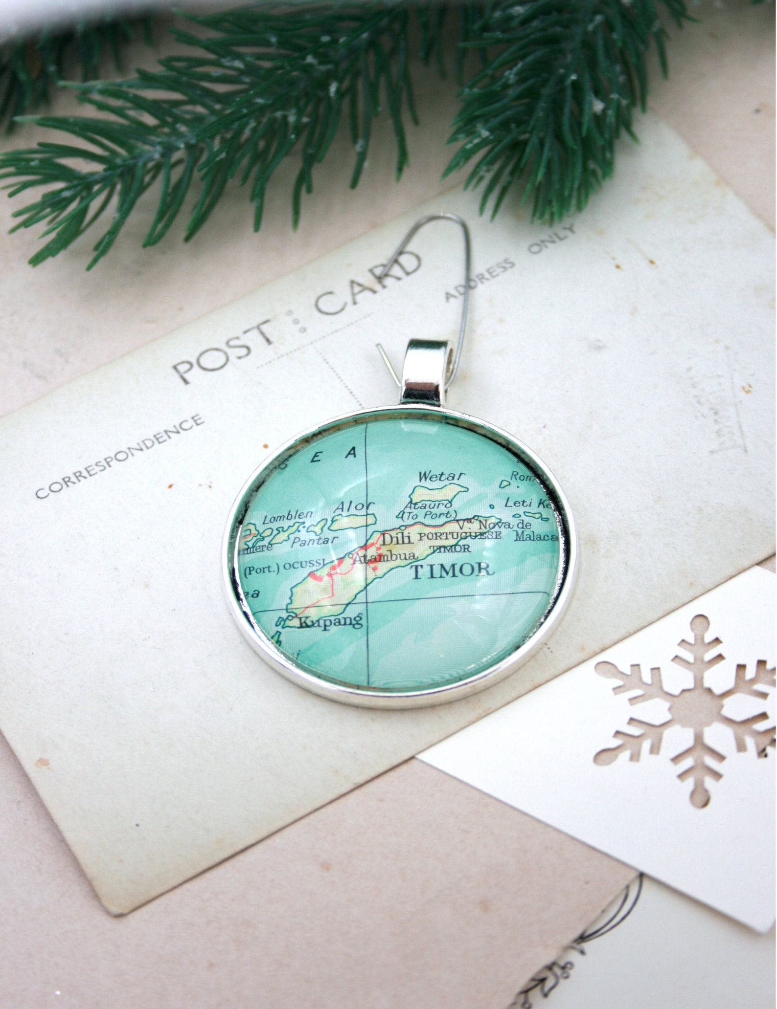 Personalized Christmas Tree Decor With Custom Map Location - Etsy UK