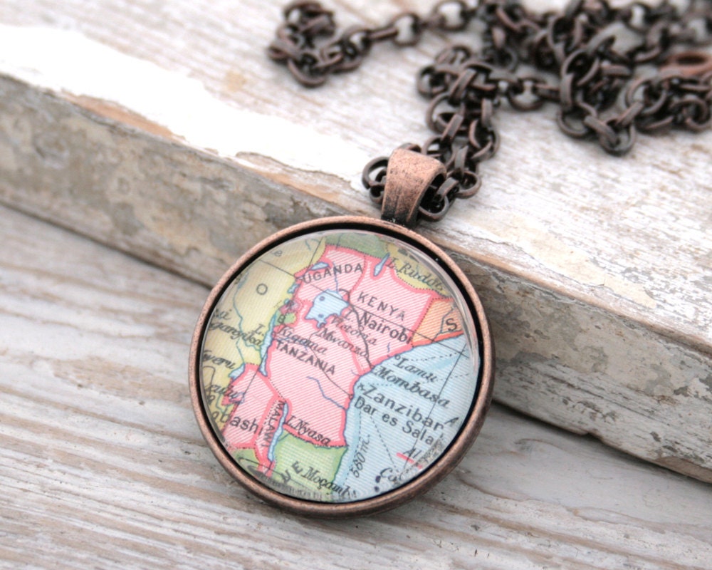 Custom Map Necklace Unisex Jewellery Personalized Necklace - Etsy