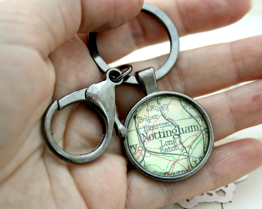 Black Keychain With Custom Place on Map Bespoke Keyring for - Etsy UK
