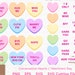 Blank Conversation Hearts SVG, Conversation Hearts PNG, Conversation ...